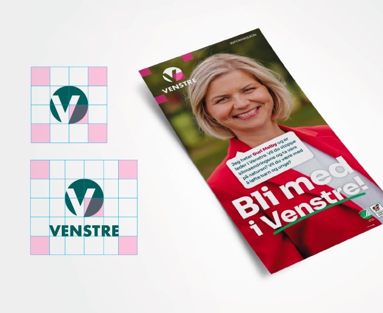 Venstres visuelle identitet (logo og visuelle profil) - Venstre